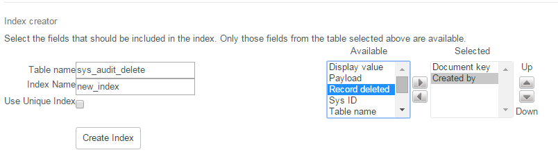 Working With Database Indexes in ServiceNow - SnowMirror